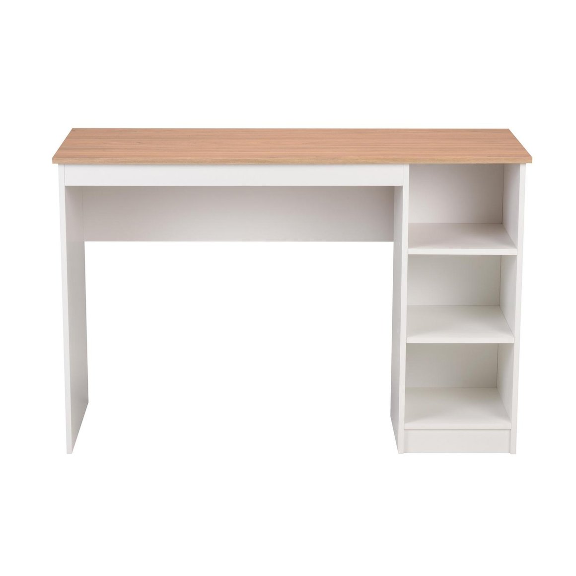 Escritorio 2 repisas 123x53x80 cm blanco- olmo alpino | Sodimac - Falabella
