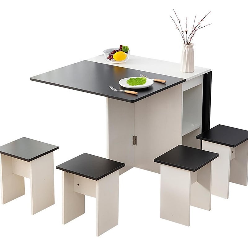 Juego de Comedor Tabu 4 Sillas Mesa Rectangular 80x75x140 cm Café ...