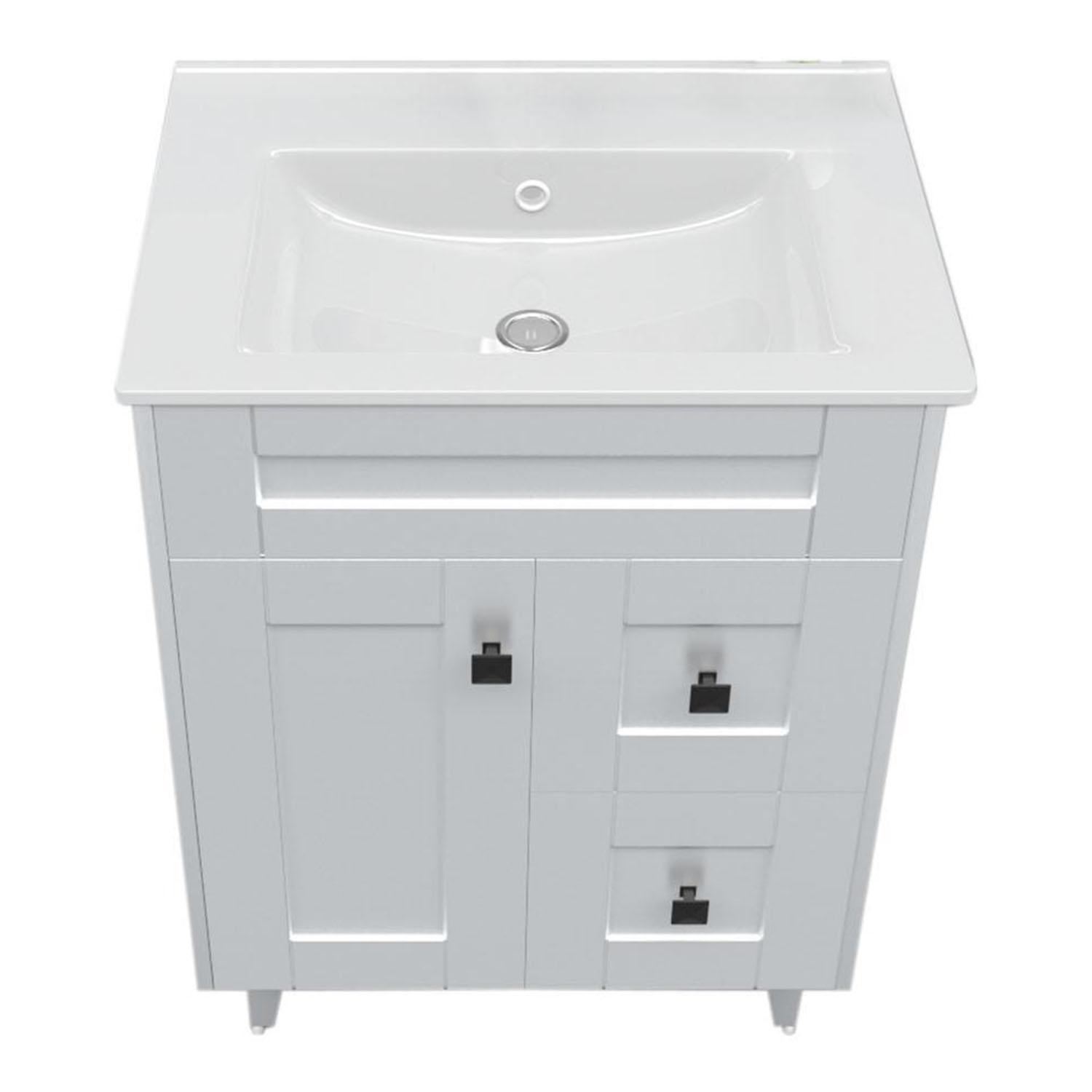 Kit mueble vanitorio Deluxe B60SK P blanco 60 cm | Sodimac - Falabella