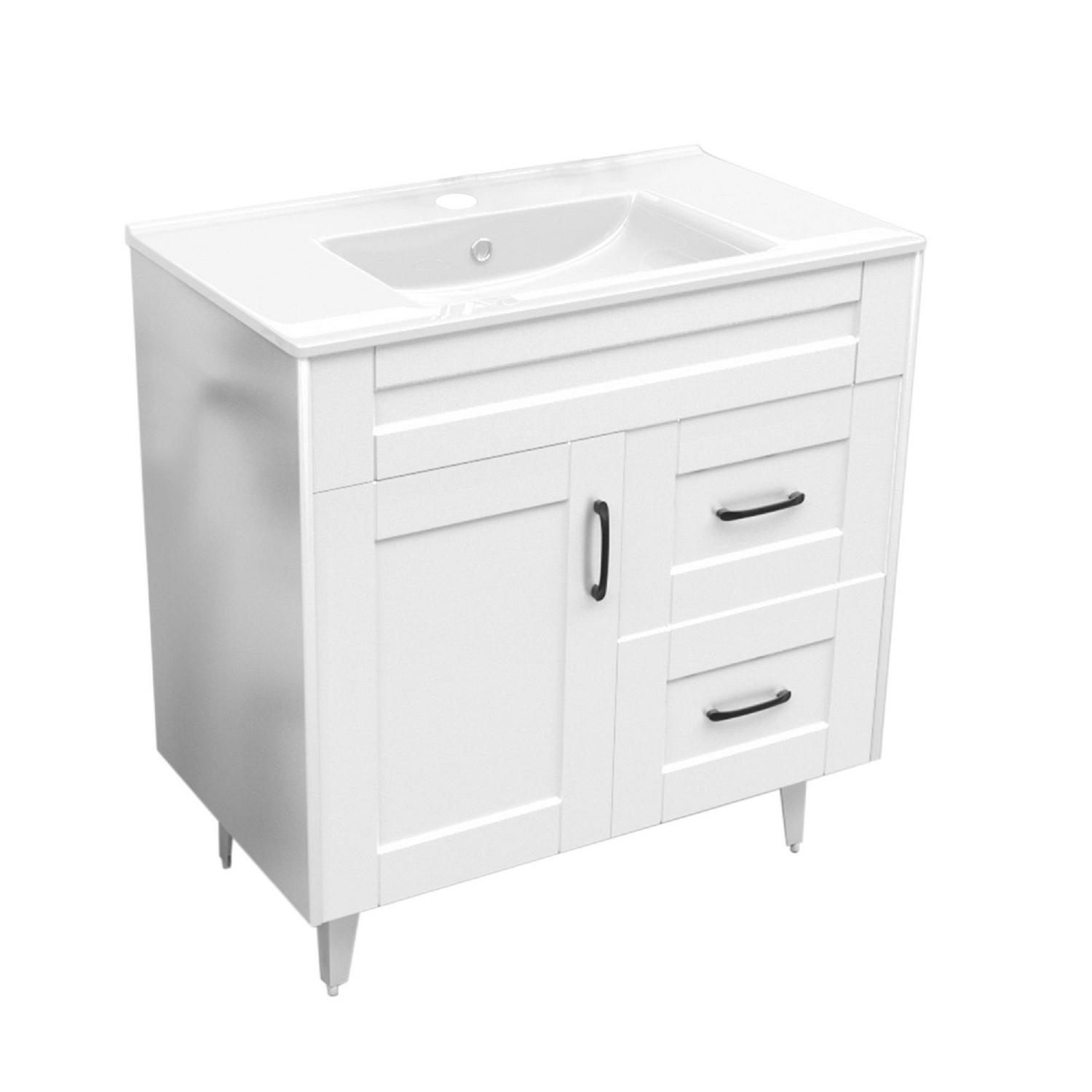 Kit mueble vanitorio Deluxe 80SK P blanco 80 cm | Sodimac - Falabella