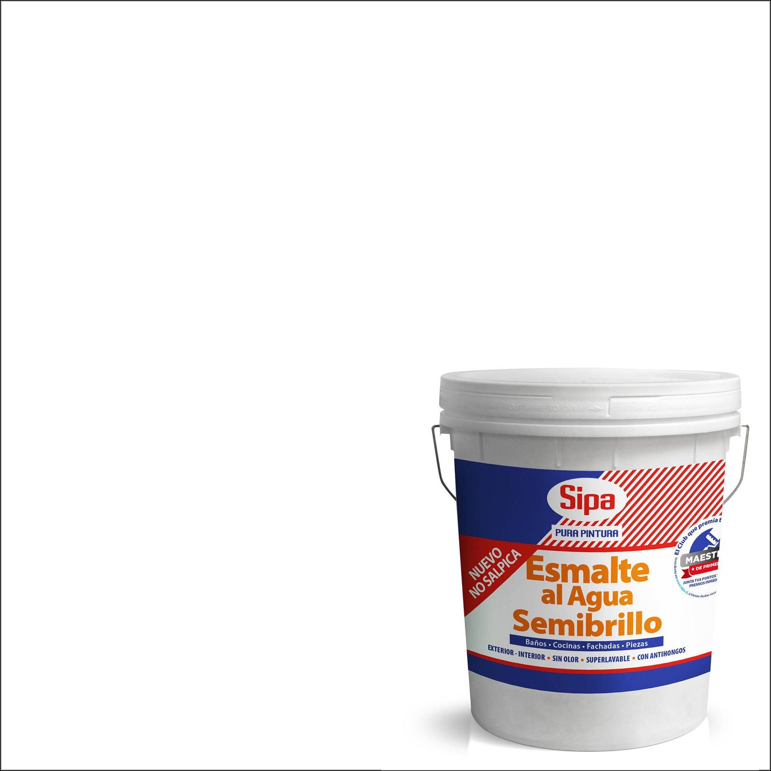 Esmalte al Agua Pieza y Fachada Semibrillante 4 galón(es) Blanco | Sodimac - Falabella