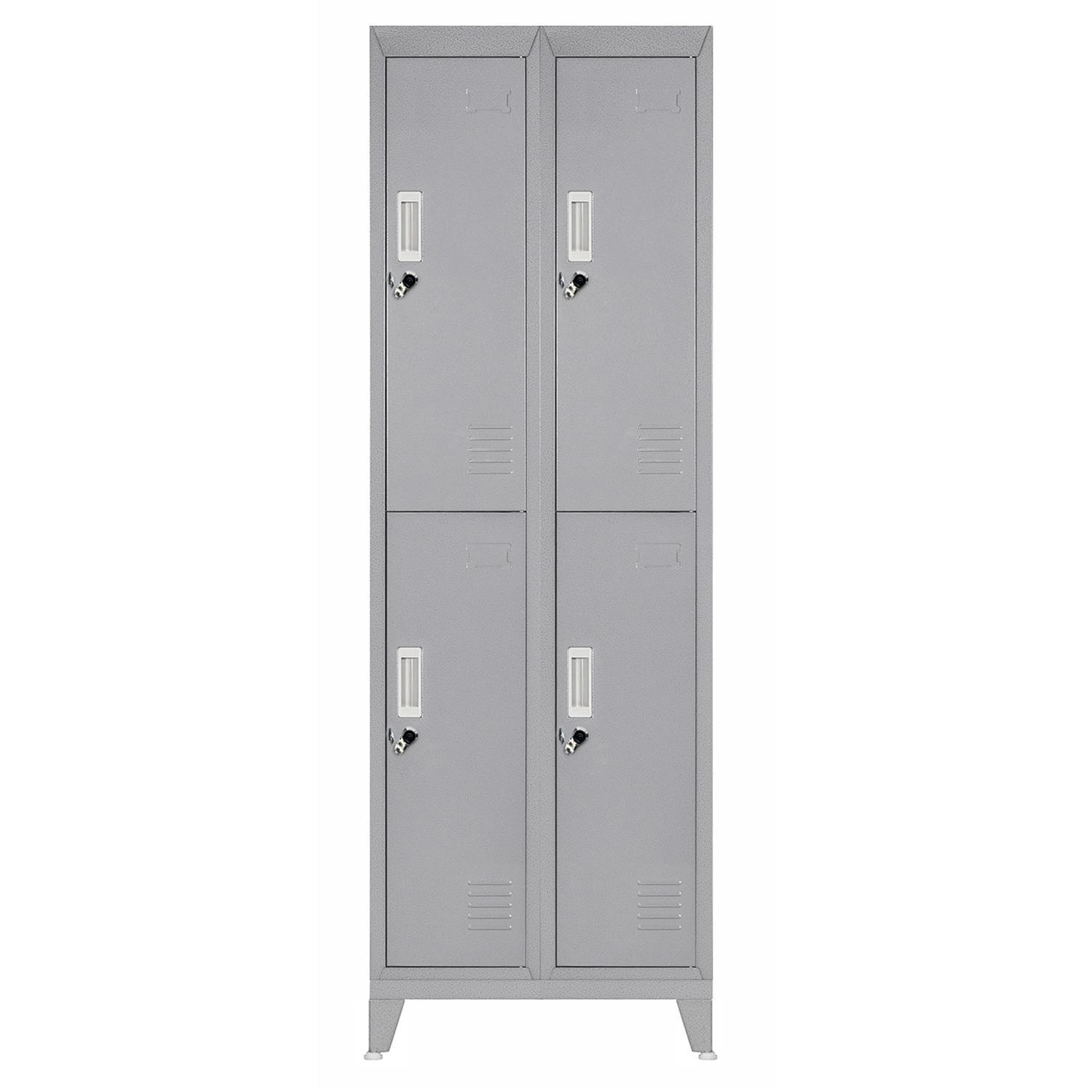 Locker Metálico 2 Cuerpos 4 Puerta(s) 56x166x48 cm Gris | Sodimac ...