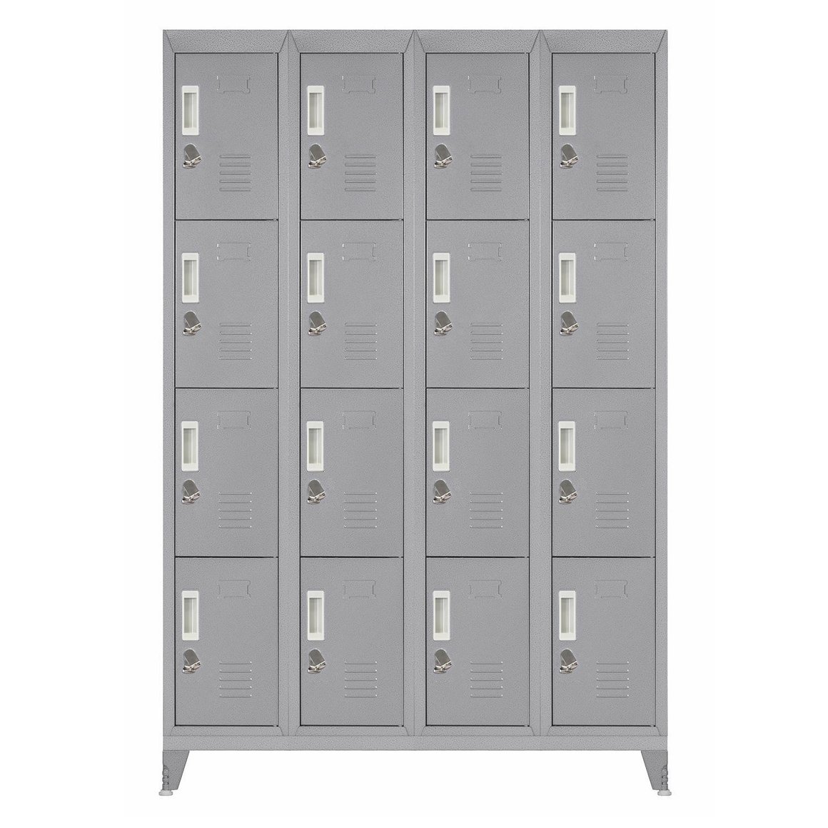 Locker M 4 Cuerpos 16 Puerta(s) 111x166x52 cm Gris | Sodimac Chile