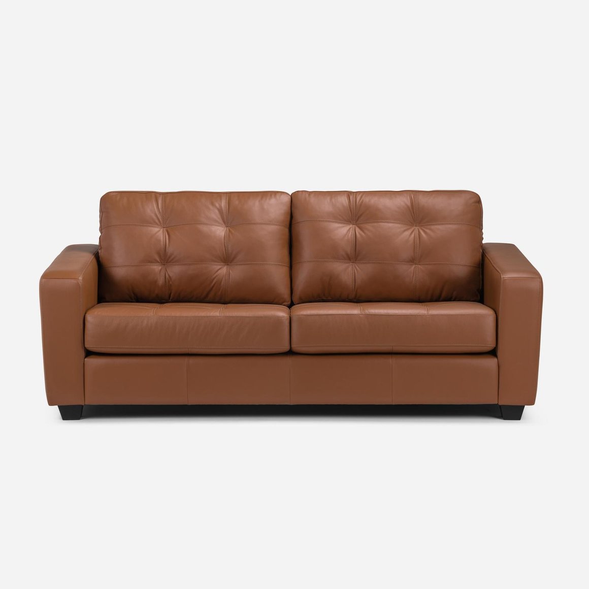 Sofá Manet 2 Cuerpos Cuero Pigmentado | Sodimac Chile
