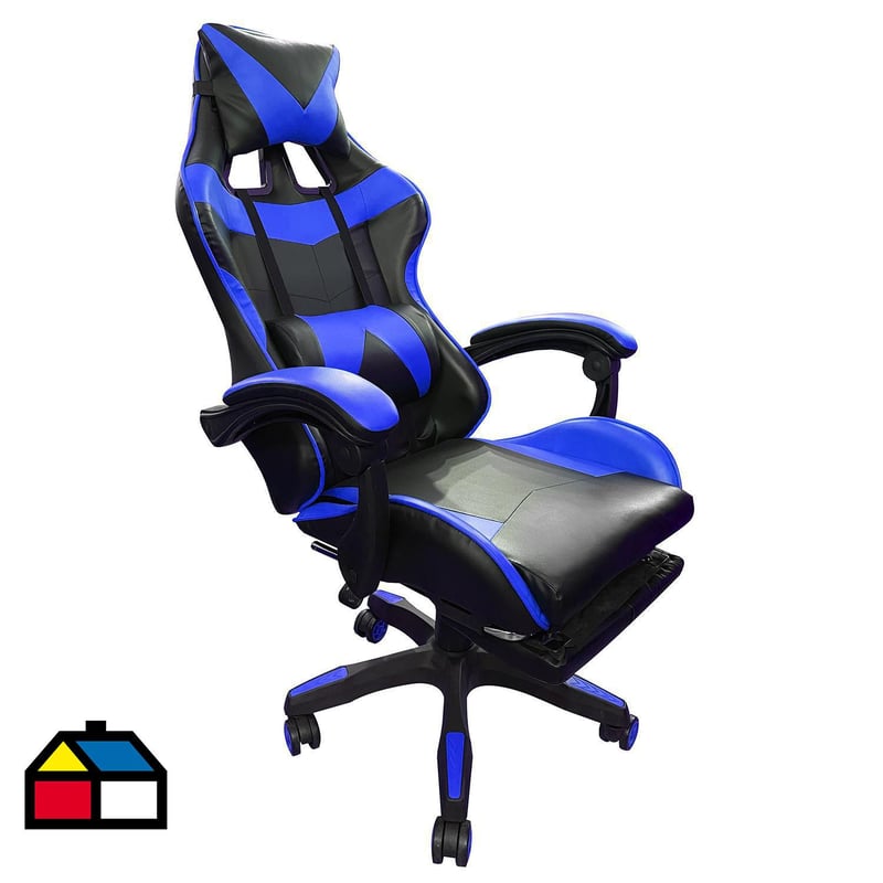 Silla estilo Gamer Azul | Sodimac - Falabella