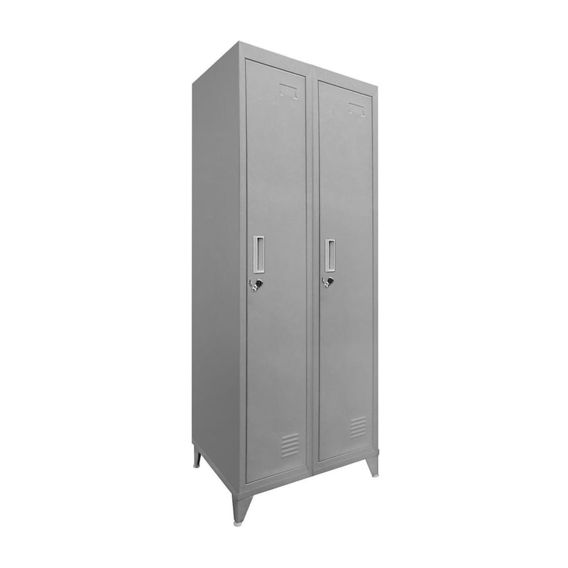 Locker Metálico 2 Cuerpos 2 Puerta(s) 56,5x166x47 cm Gris | Sodimac ...