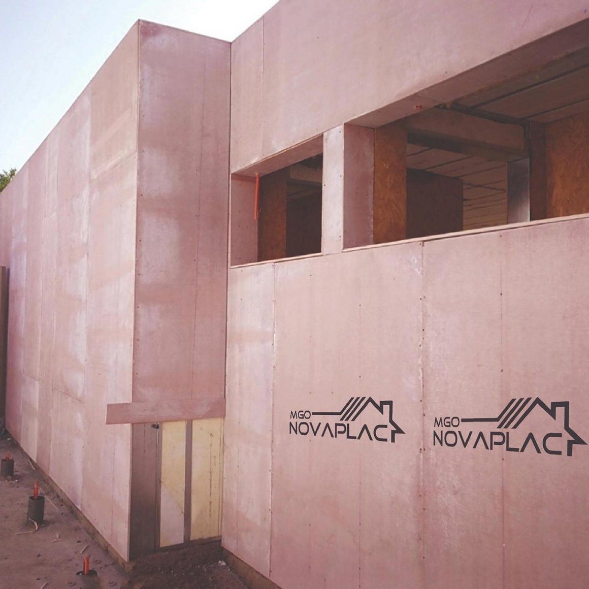 Placa Estructural RF de Óxido deMagnesio 12 mm 120x240 cm Rosado ...