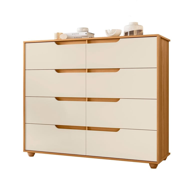 Cómoda 8 Cajón(es) Rio 136x116x45 cm Café | Sodimac - Falabella