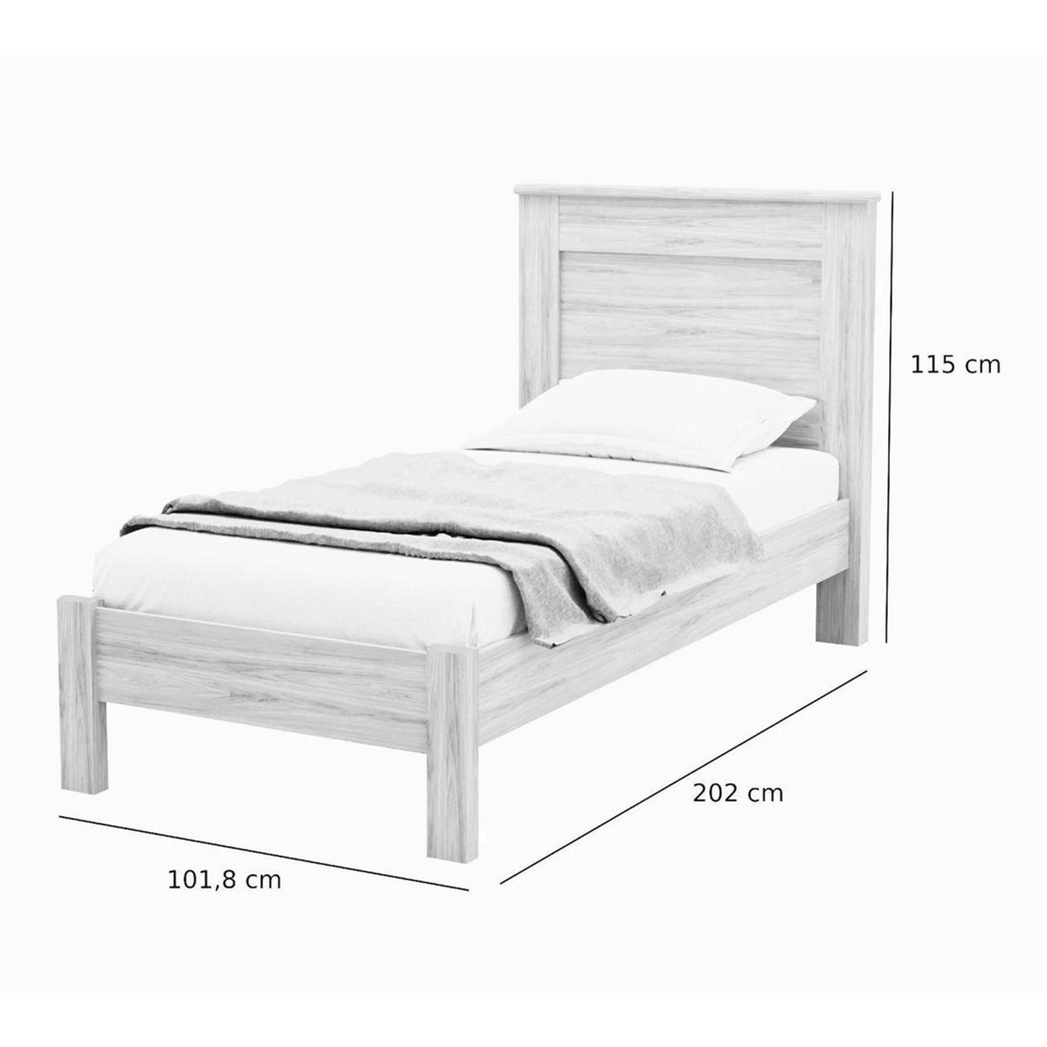 Cama 1 plazas Munique blanco | Sodimac - Falabella