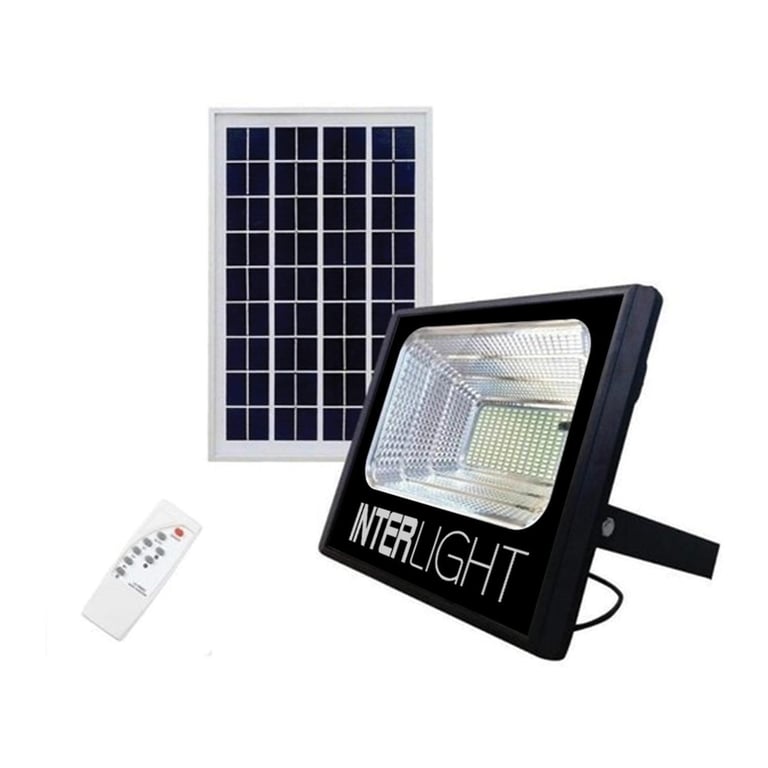 Foco Proyector LED 200W Con Panel Solar y Control | Sodimac - Falabella