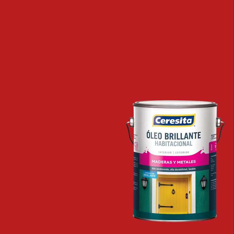 Óleo Habitacional Brillante 1 galón(es) Rojo Bermellon | Sodimac ...