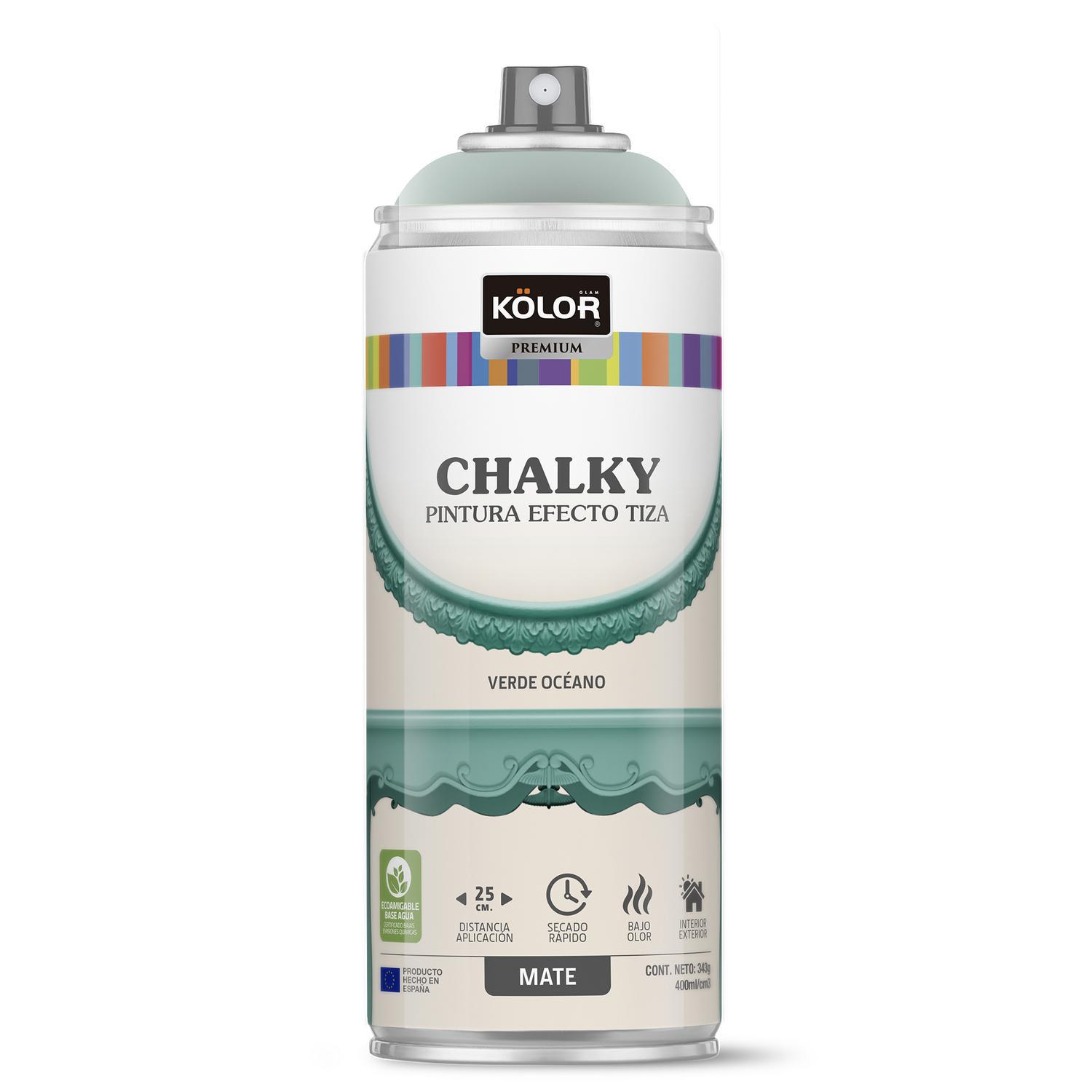 Pintura Tizada Chalky en Spray Verde Océano Mate 400ml | Sodimac ...