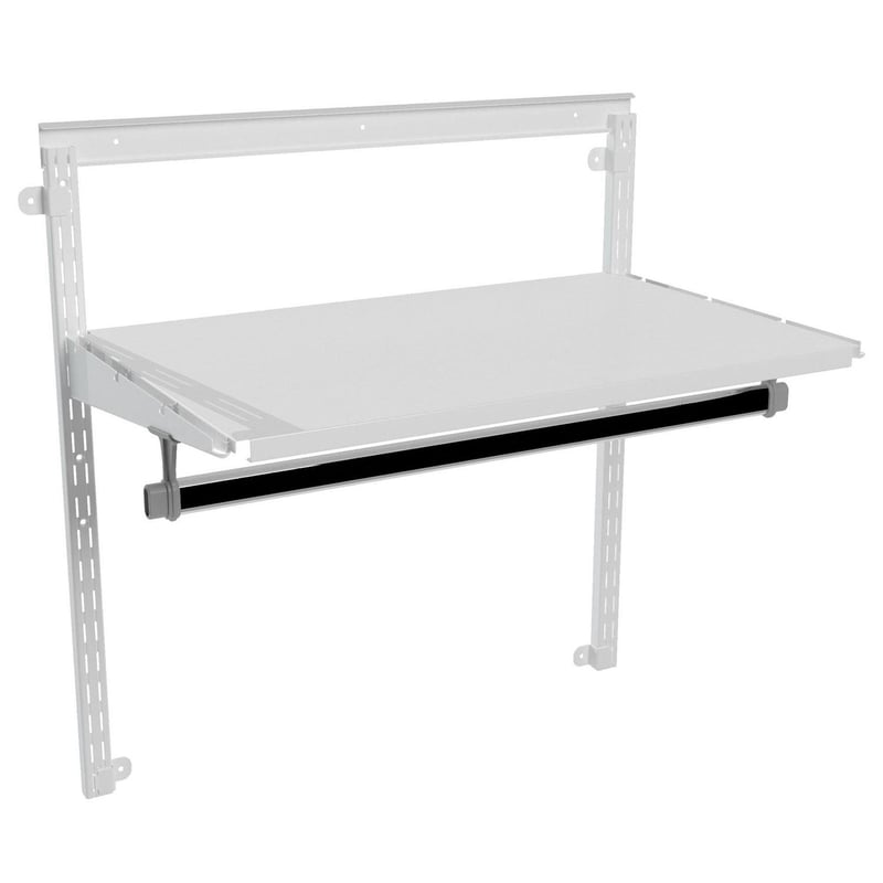 Estante Plegable de Pared Acero 1 Nivel(es) 65x66x39 cm Blanco ...