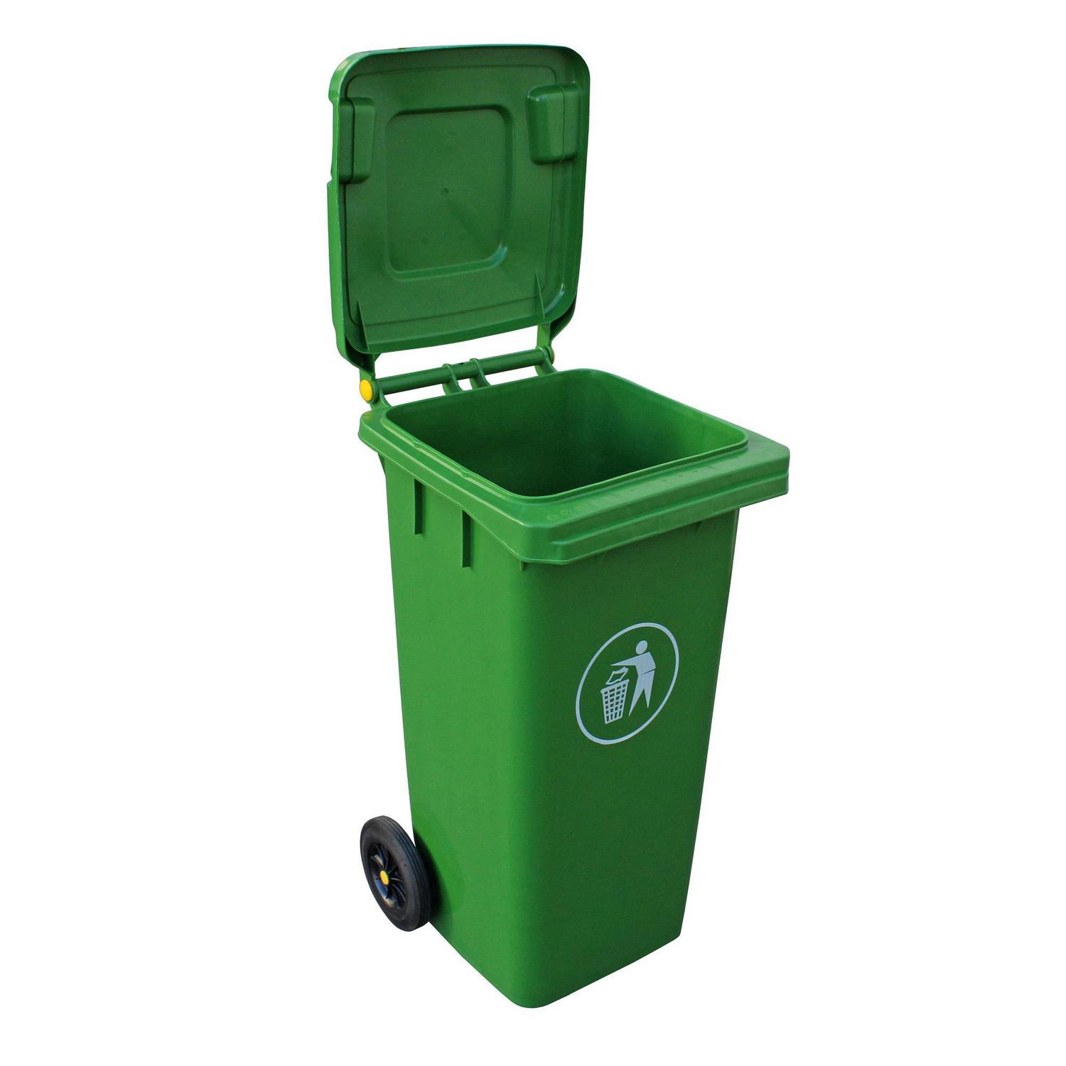 Basurero Contenedor basura 360 L 2 ruedas verde | Sodimac - Falabella