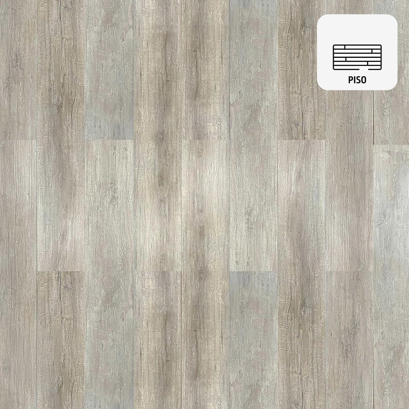 Piso Vinílico SPC 4 mm 18x122 cm Piso Vinílico Madera Café 2.196 m2 ...