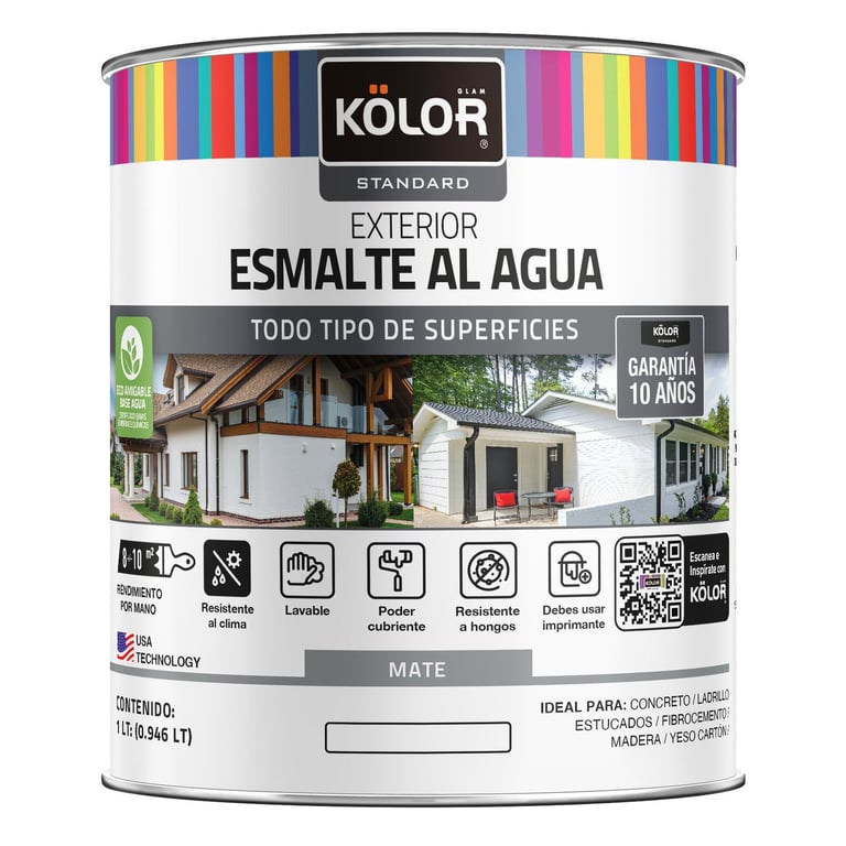 Esmalte al agua standard exterior mate base tint 1/4 galón | Sodimac ...