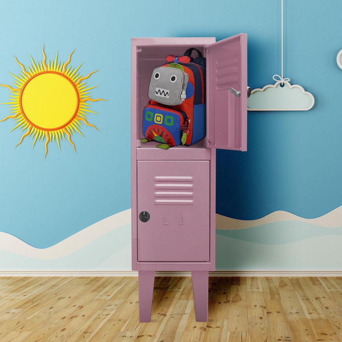Locker Kids 1 Cuerpo 2 Puerta(s) 29x96x45 cm Rosado | Sodimac - Falabella