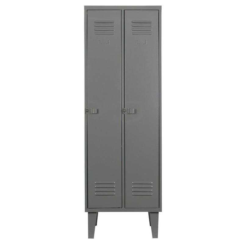 Locker Alta Resistencia 2 Cuerpos 2 Puerta(s) 2 Repisa(s) 56xx45 cm ...