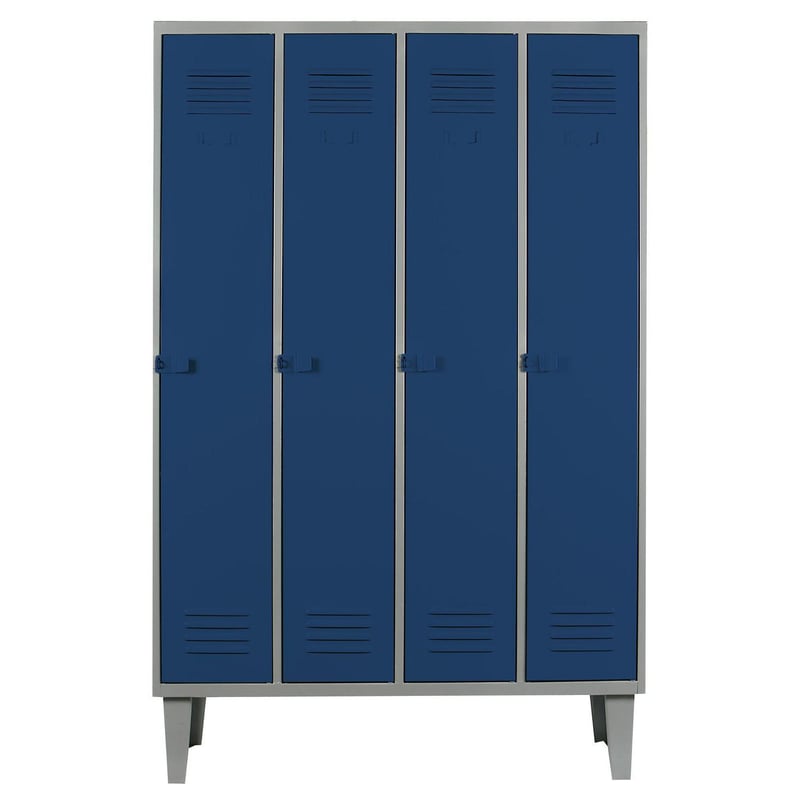 Locker Alta Resistencia 4 Cuerpos 4 Puerta(s) 1 Repisa(s) 110xx45 cm ...
