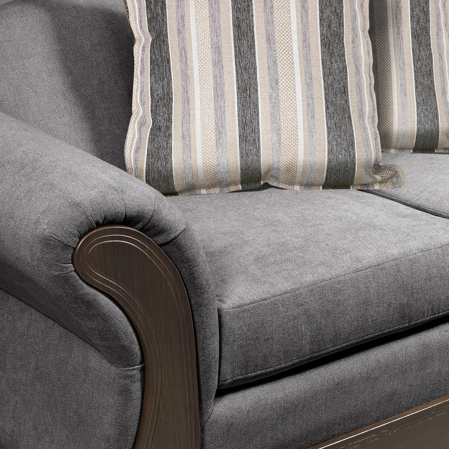 Sofá 2 cuerpos Palermo 192x86x90 cm Gris | Sodimac - Falabella