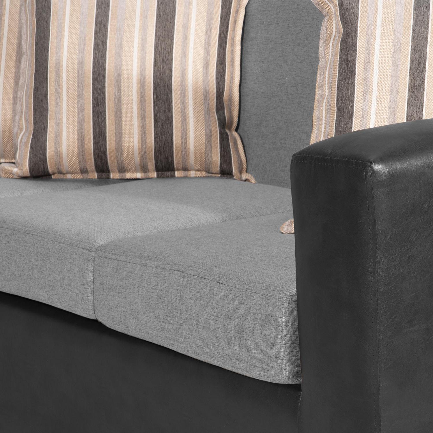 Sofá 3 cuerpos Invictus 186x87x80 cm Gris Claro | Sodimac - Falabella