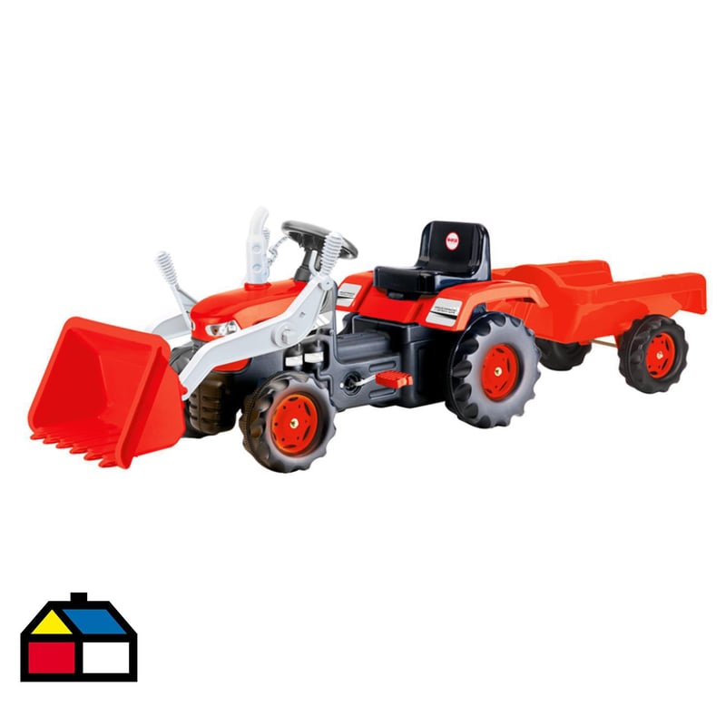 Tractor a pedales maxi ranch rojo | Sodimac - Falabella