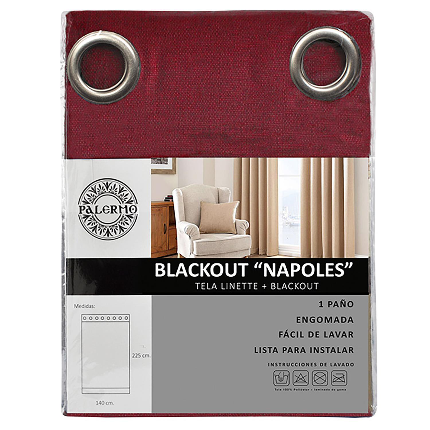 Cortina Lino Black out Nápoles 035 anilla | Sodimac - Falabella