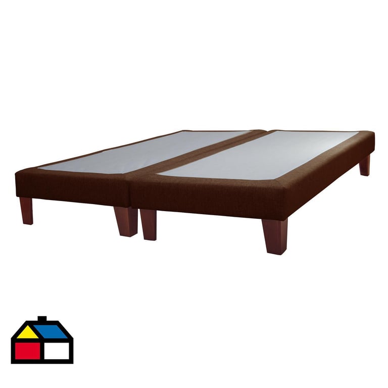 Base Cama Europea 2 plazas Box Brown | Sodimac - Falabella