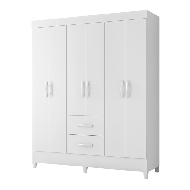 Closet 6p mobi 147x47x181 cm blanco | Sodimac Chile
