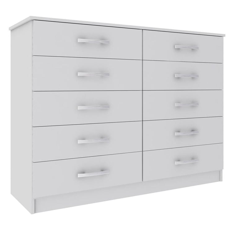 Cómoda 10 Cajón(es) CP0101 123x93x40 cm Blanco | Sodimac - Falabella