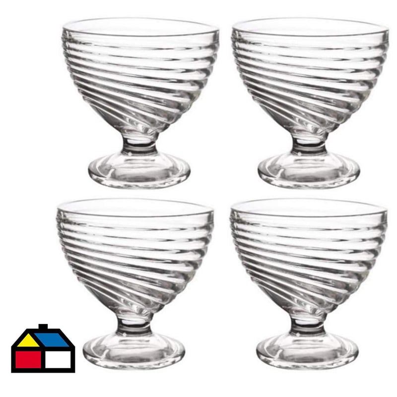 Set 4 copas postre 300 ml | Sodimac - Falabella