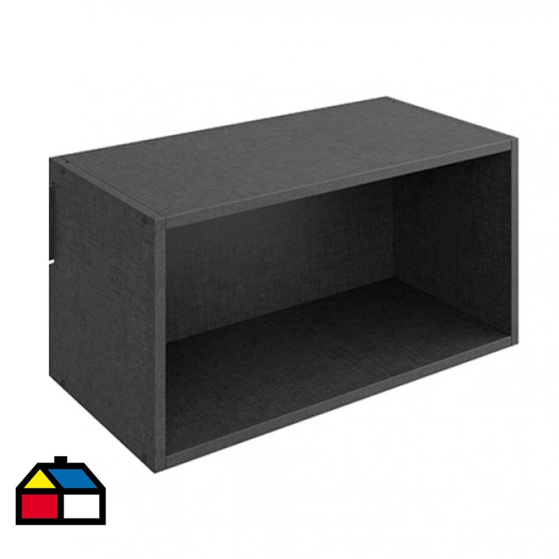 Repisa MDF 1 Nivel(es) 59.5x29.5x29.5 cm Grafito | Sodimac - Falabella