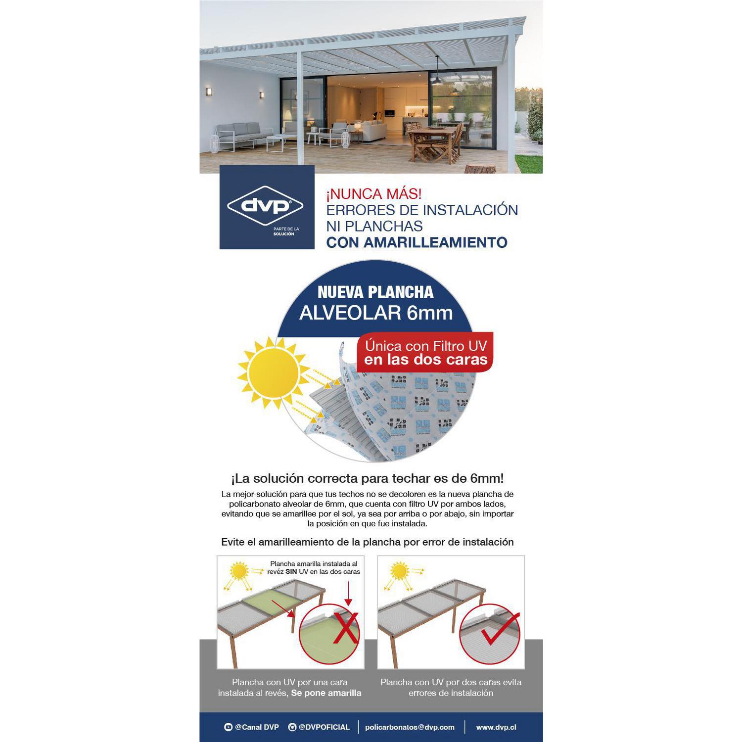 Polishade 2 UV Policarbonato 0.6 cm 210x450 cm Gris | Sodimac - Falabella