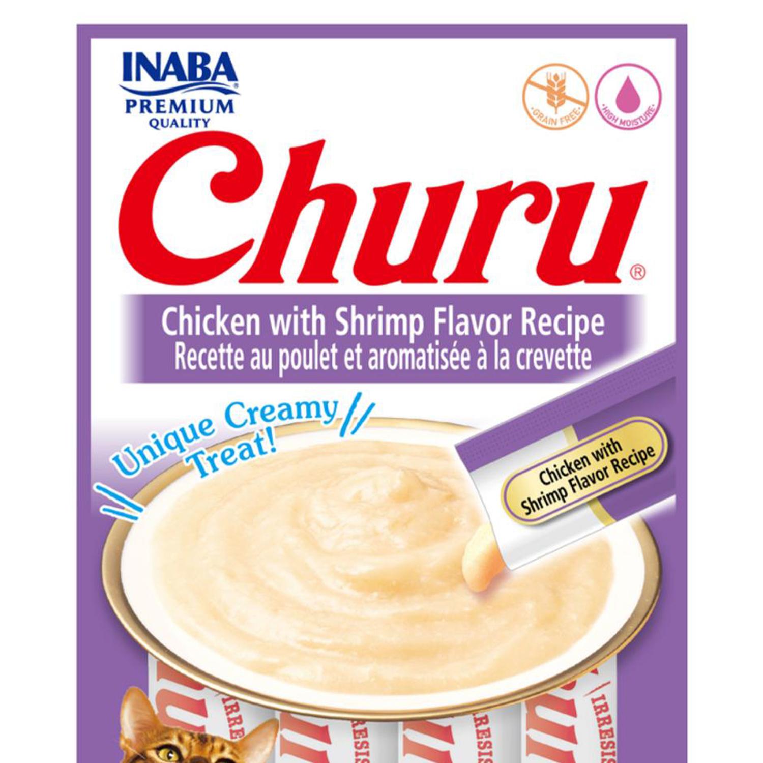 Churu snack puré gatos pollo con camarón 56 gr | Sodimac - Falabella