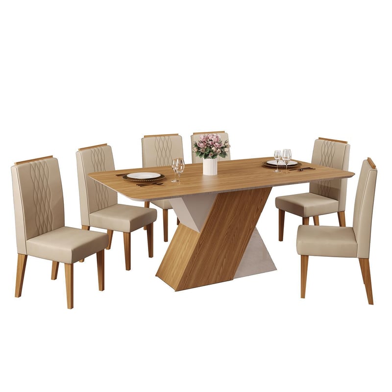 Comedor Rubi 6 Sillas Mesa Rectangular 90x80x170 cm Café | Sodimac ...