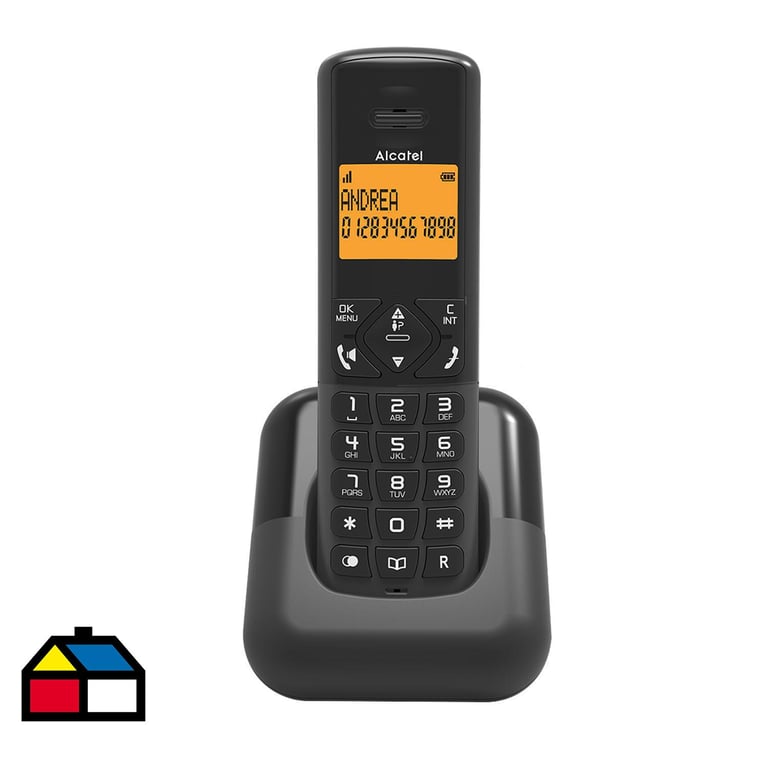 Teléfono inalámbrico digital E610 negro | Sodimac - Falabella