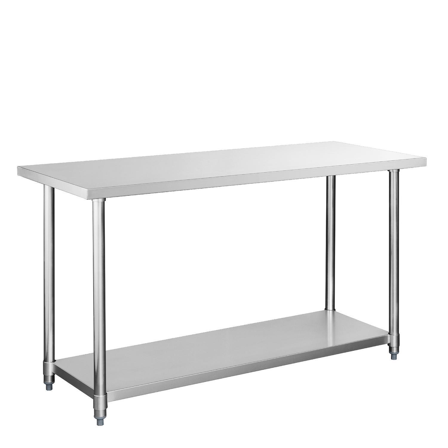 Meson de trabajo acero central con repisa inferior Eco 1500 mm ...