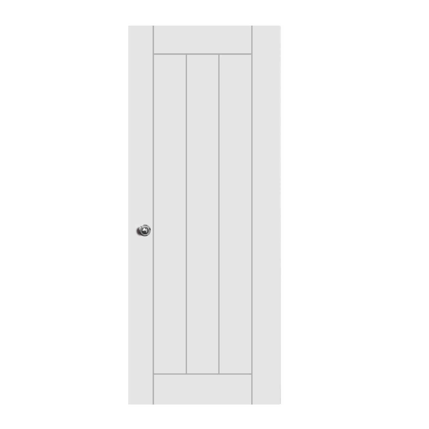 Puerta HDF 60x200 cm Armonia Prepintado Blanco | Sodimac - Falabella