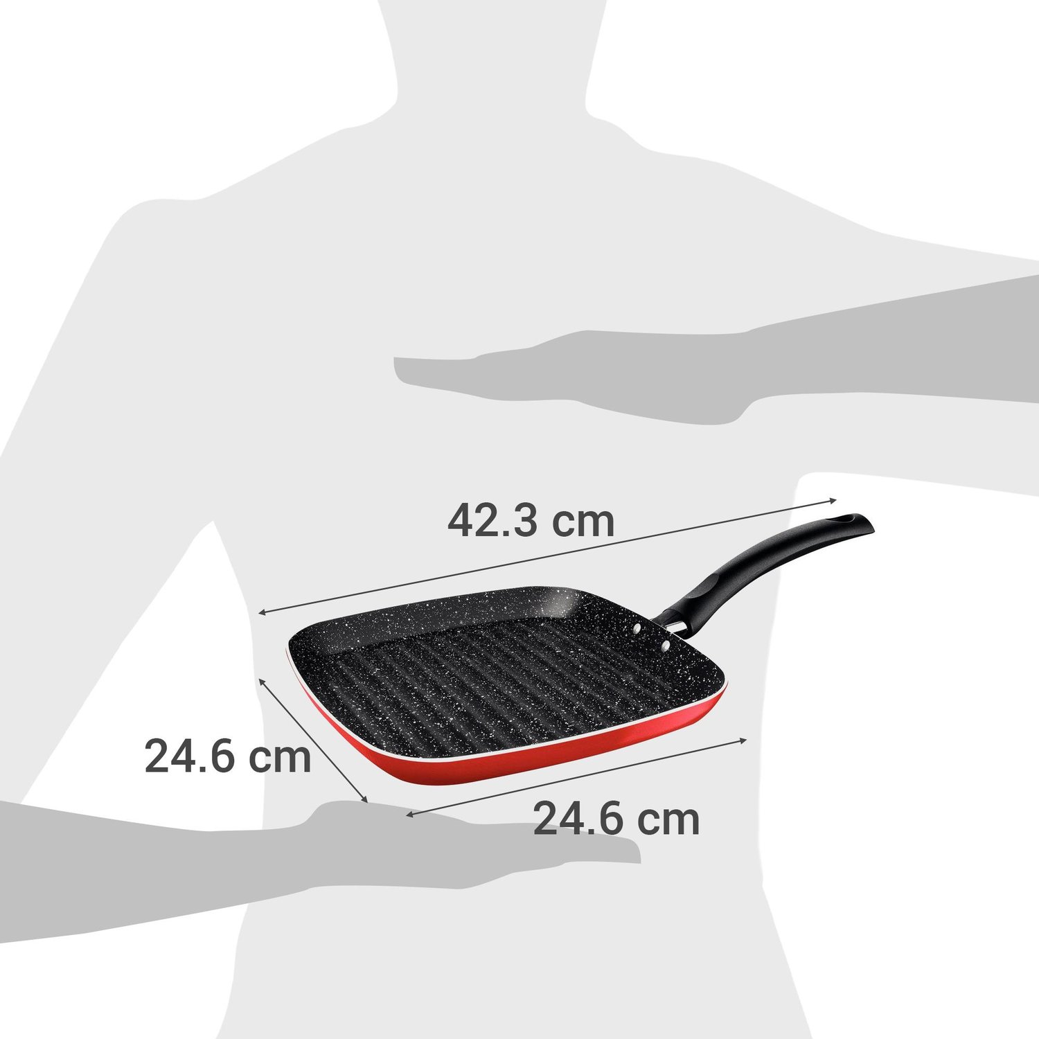 Bifera 24.6 cm Aluminio Rojo | Sodimac - Falabella