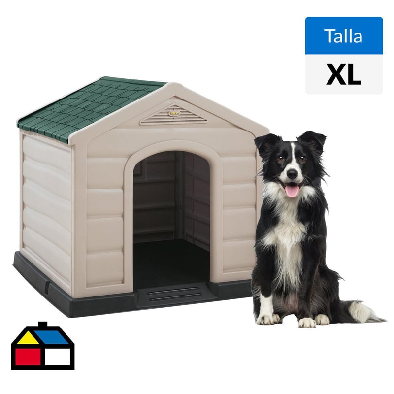 Casa para Perro 89x90x92 cm Verde | Sodimac - Falabella