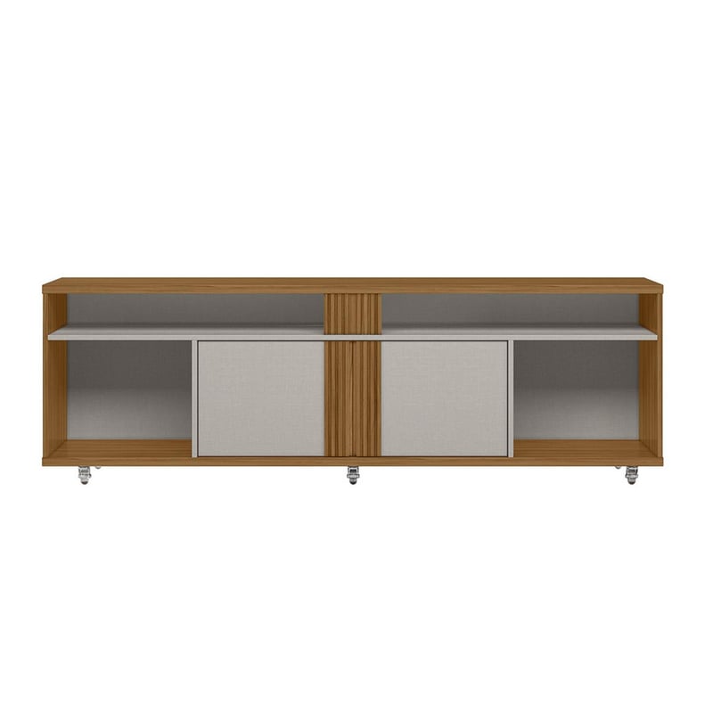 Rack TV 65" Titan nogal/blanco | Sodimac - Falabella