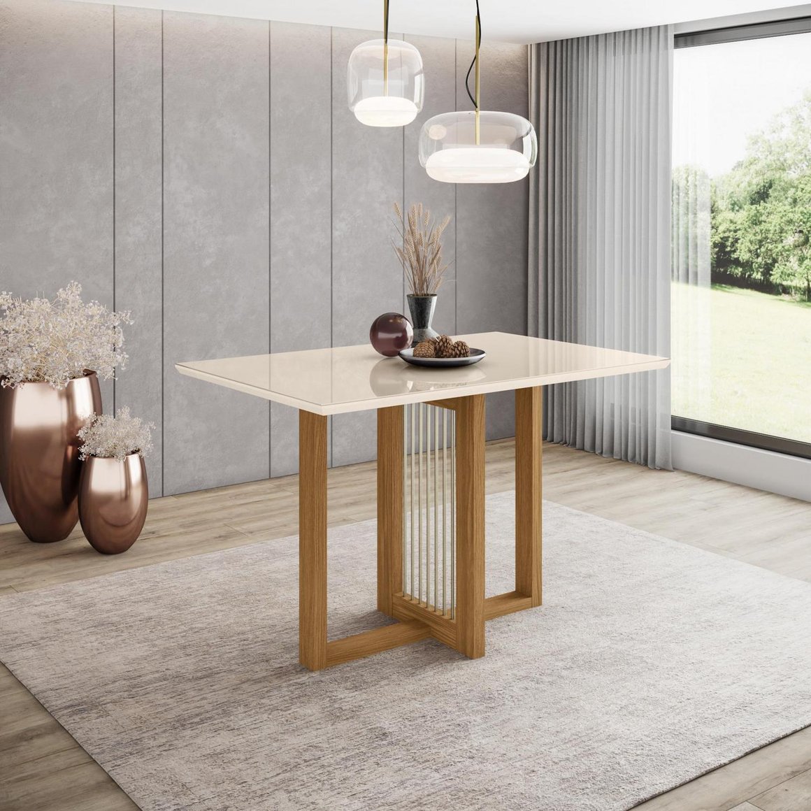 Comedor 4 Sillas Rectangular 90x80x120 cm Nogal/blanco | Sodimac ...