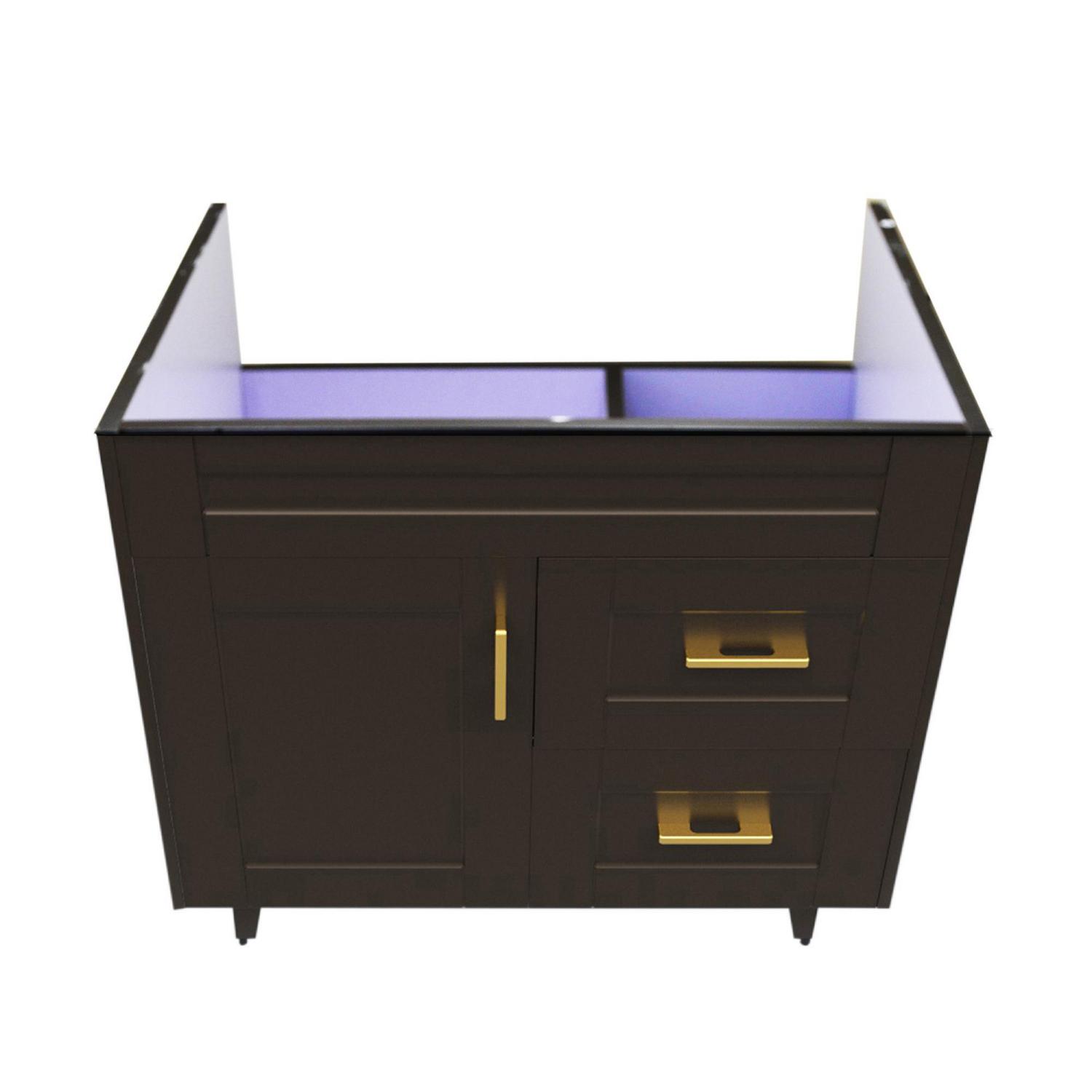 Mueble vanitorio deluxe 80 cm café (sin cubierta) | Sodimac - Falabella