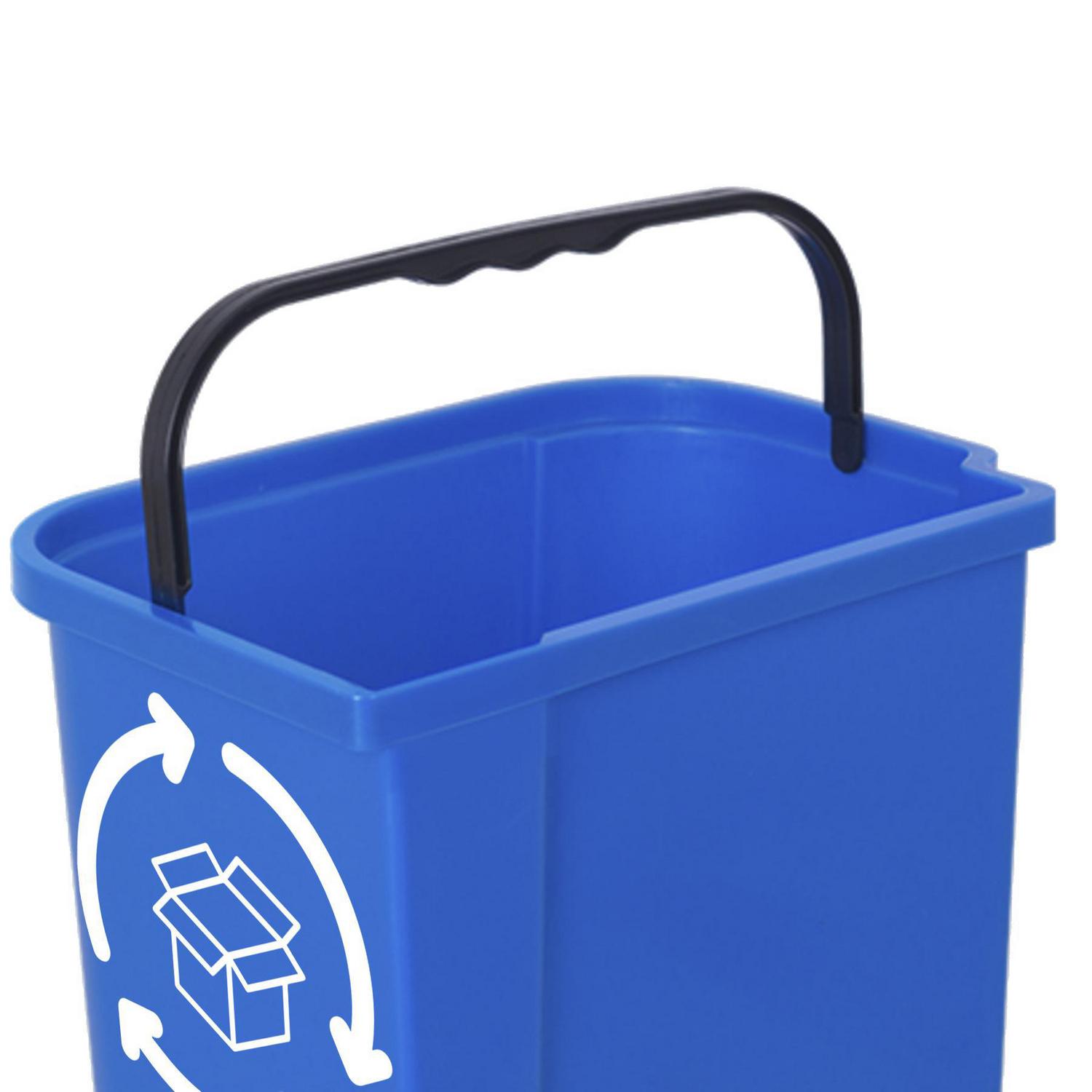 Basurero 40 Litros Plástico PP Azul y Gris | Sodimac - Falabella