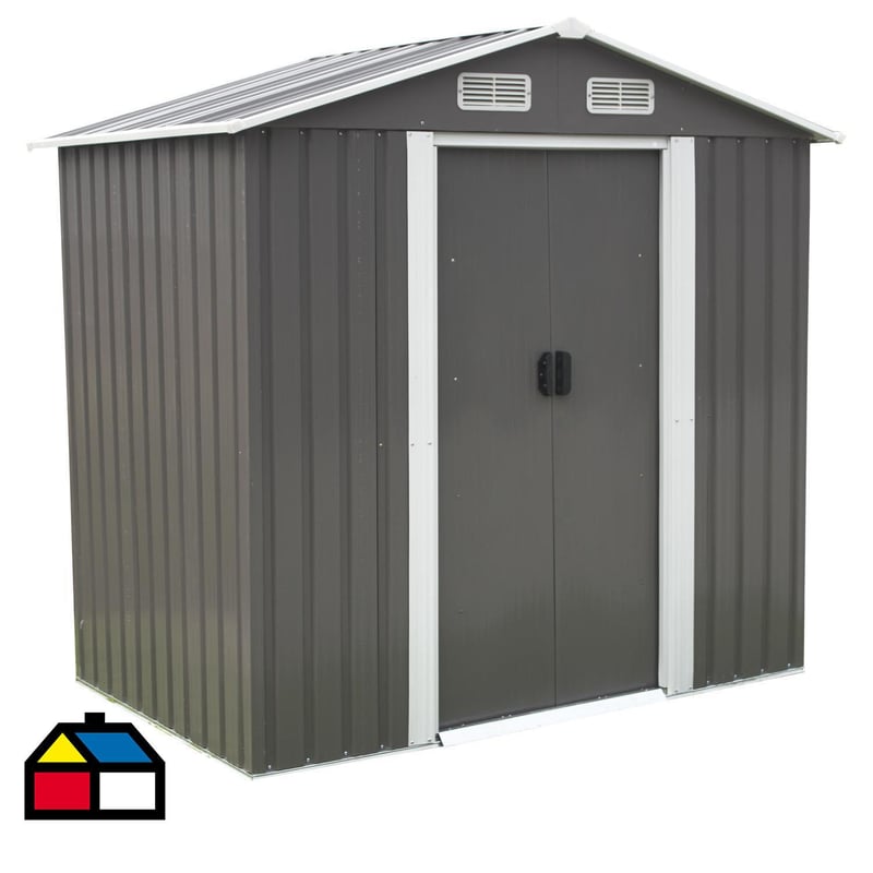 Bodega Jardín 195x195x125 cm Gris | Sodimac Chile