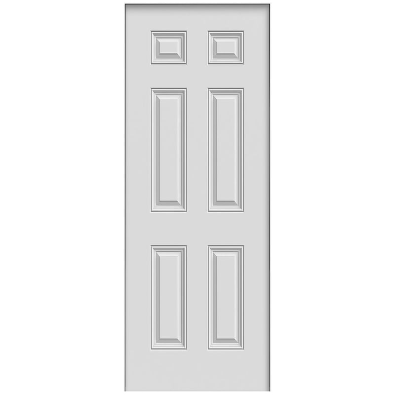 Puerta Acero 75x210 cm 6 Paneles Blanco | Sodimac - Falabella