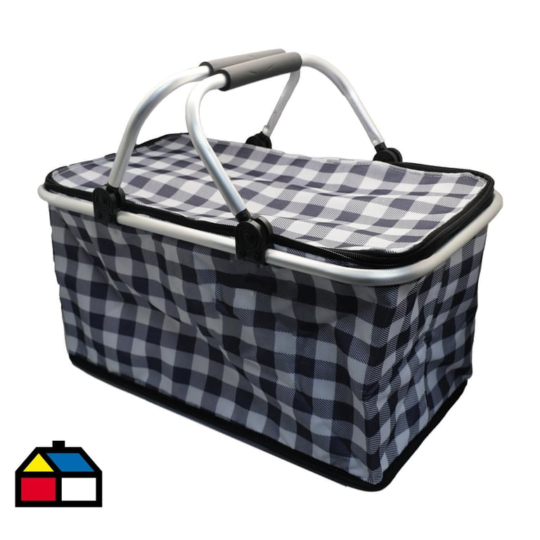 Canasto de Picnic Térmico 30 l Blanco/ Negro | Sodimac - Falabella