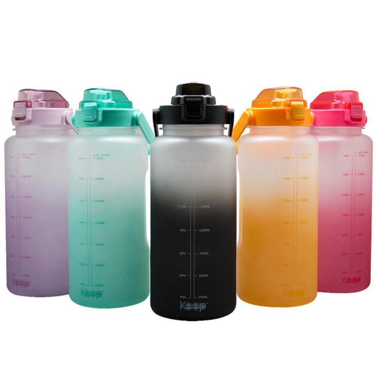 Botella de agua con medidas y horario 2l color surtido | Sodimac ...