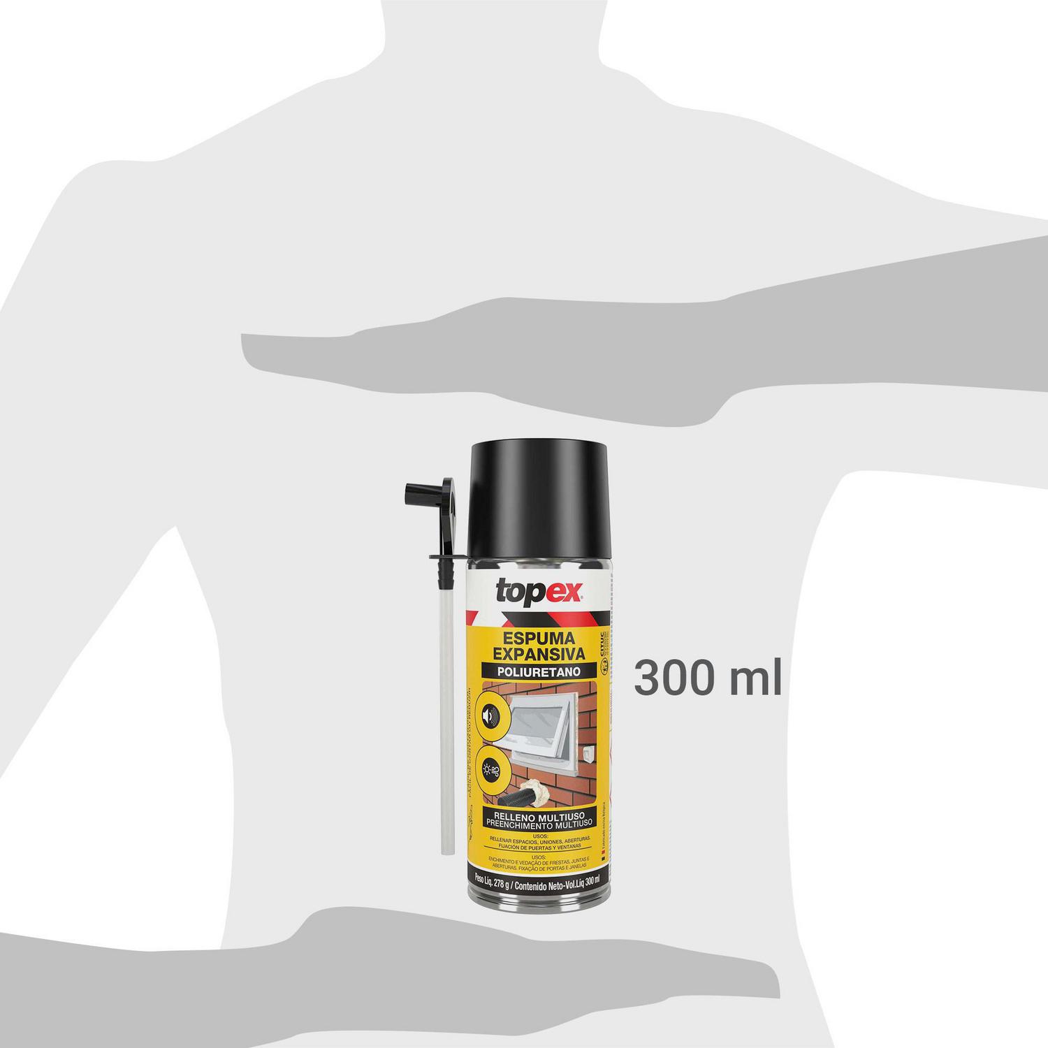 Espuma poliuretano topex 300ml | Sodimac - Falabella