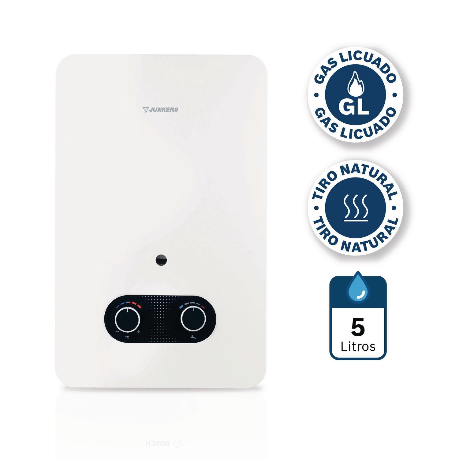 Calefont Gas Licuado 5 Litros Tiro Natural Ionizado | Sodimac - Falabella